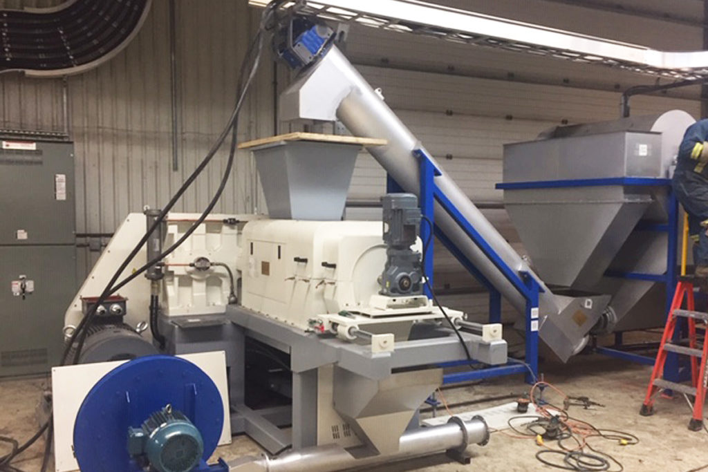 Plastic Film Screw Press Squeezer & Densifier System - Plastic ...