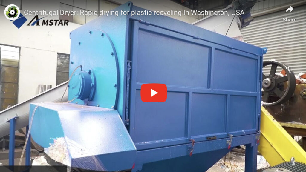 Centrifugal dryer for rapid drying for plastic recycling facilities In ...