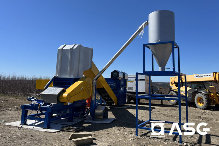 Mobile Pipe Shredder - Plastic Recycling Machines